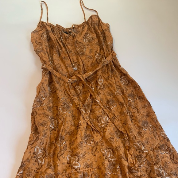 Zara | Dresses | Zara Boho Goldmustard Midi Dress | Poshmark